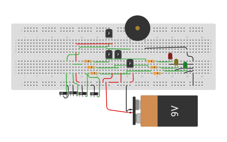 Circuit Design Water Level Indicator Tinkercad