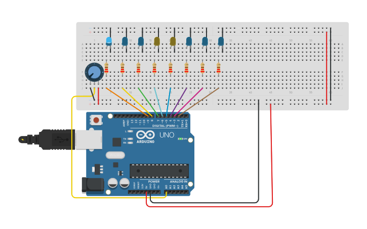 Circuit design tp 3 ejercicio 1 parte1 - Tinkercad