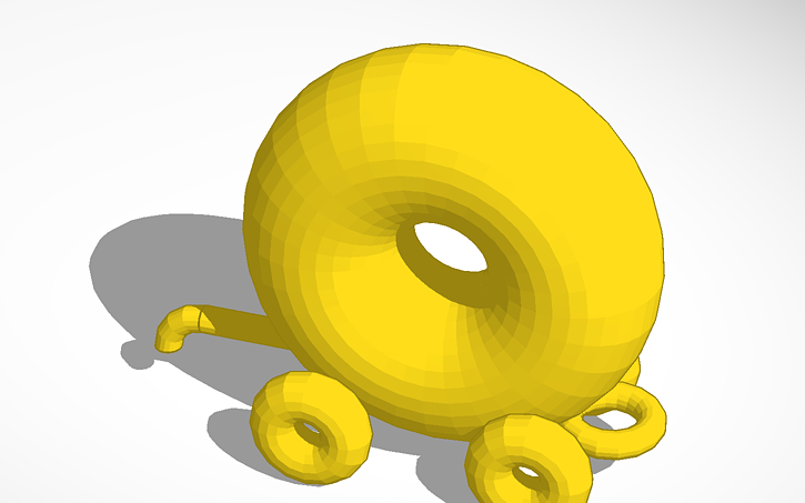3D design Donut Train Car | Tinkercad