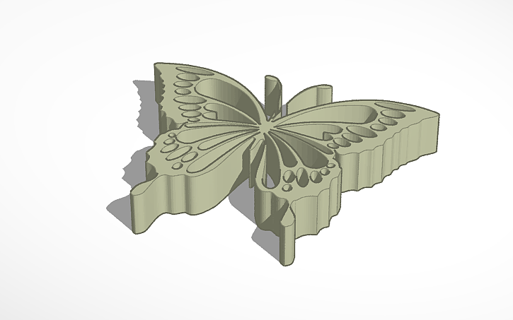 3D design Butterfly - Tinkercad