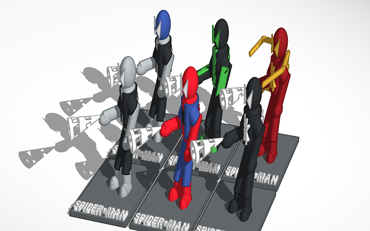 3D design Spider-Man - Tinkercad