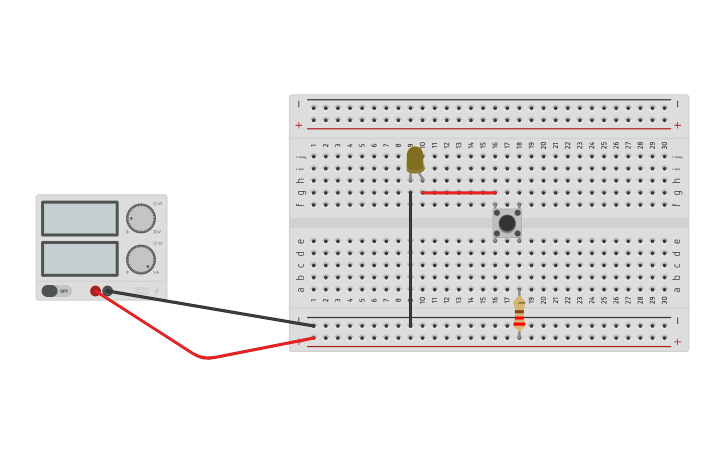 Circuit design Assignment 7 Push button | Tinkercad