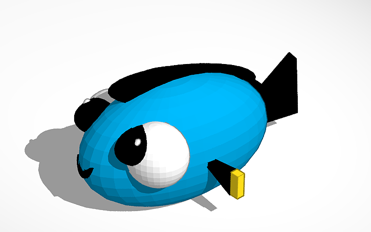 3D design Flying fish design proyect - Tinkercad