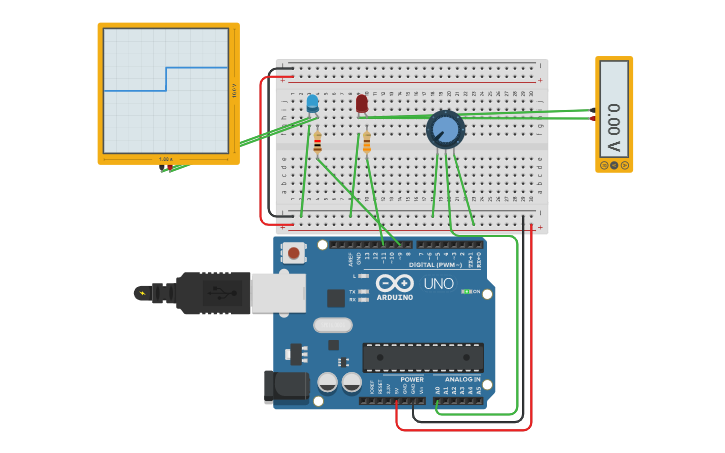 Circuit design BP VİDEO 2 (potansiyometre (osiloskop ve multimetre ...
