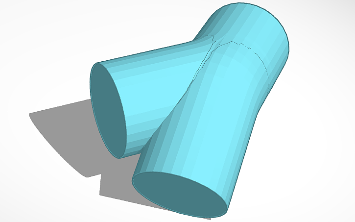 3D design Y Pipe - Tinkercad