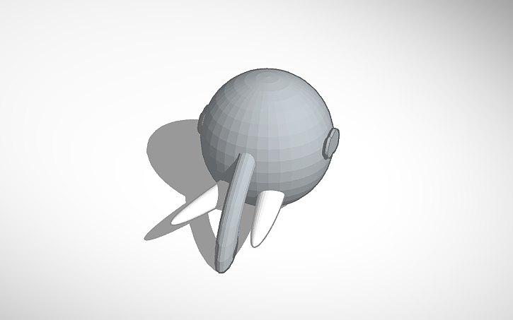 3D design asian elephant - Tinkercad