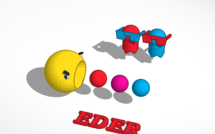 3D design pAC-man | Tinkercad
