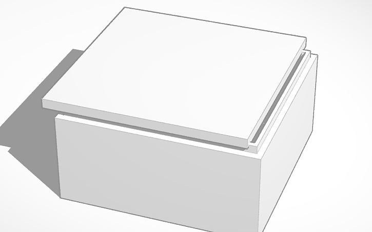 3D design lid/box | Tinkercad