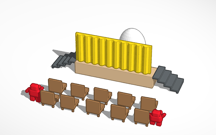 3D design Public Theater - Tinkercad