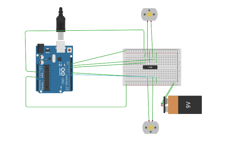 Circuit Design Ohad Two Motors Simulation Tinkercad
