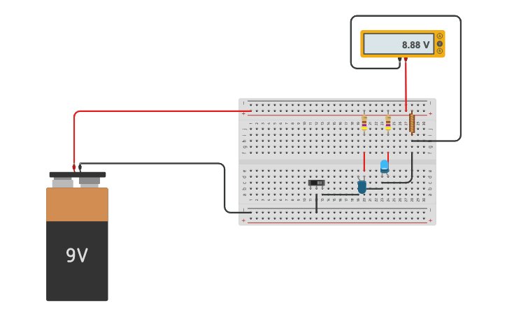 Circuit design Inductor LEDs Circuit - Tinkercad