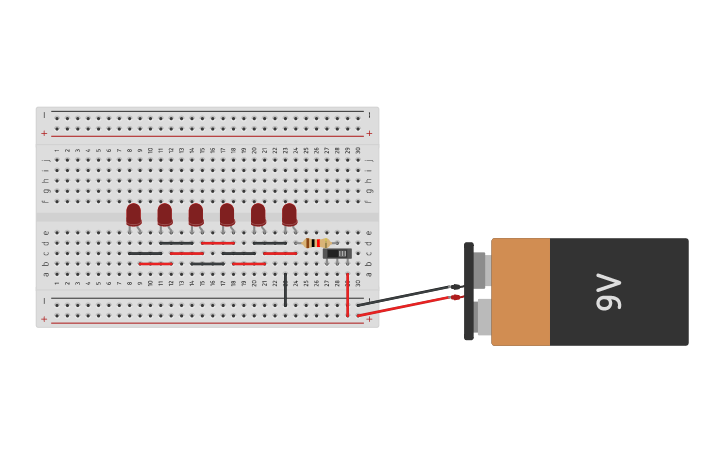 Circuit design Series Circuits - Tinkercad