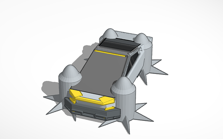 3D design Copy of 6x6 race Tesla Cyber truck | Tinkercad