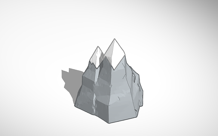 3D design In the Mountians - Tinkercad