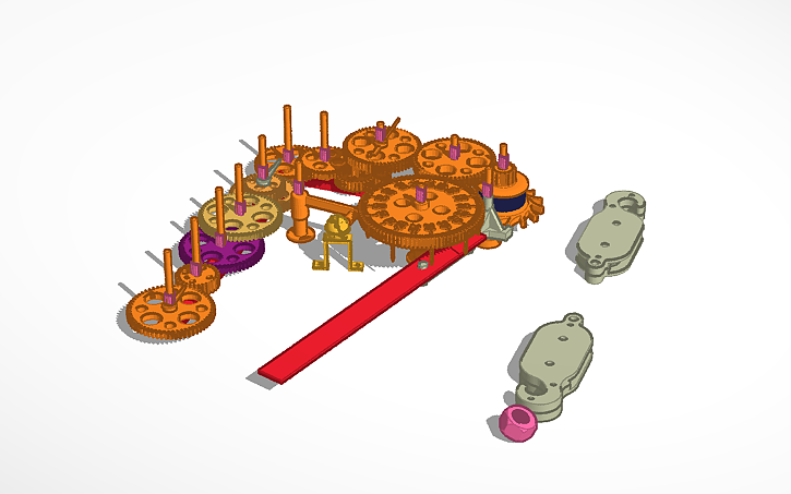 3D design Clock Full layout with Timer 2 - Tinkercad