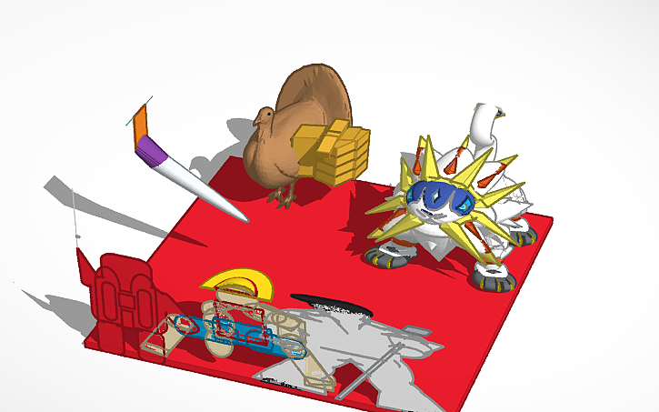 3D design turkey thanos VS LUFFY DANCER MAN AND RED SAMURAI | Tinkercad