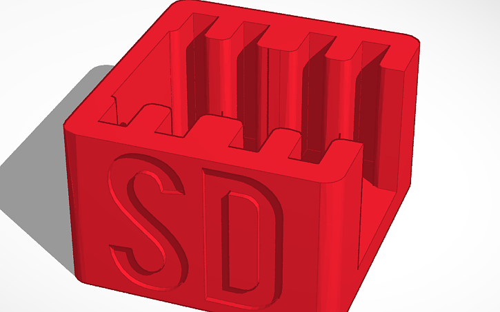 3D design cluster sd - Tinkercad