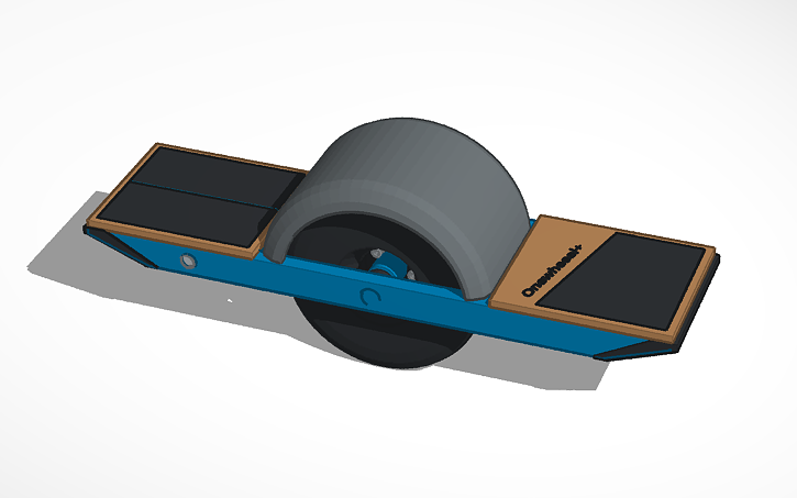 3D design onewheel+ - Tinkercad