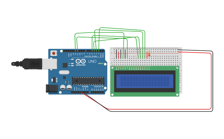 Circuit Design Copy Of Arduino With Lcd Interface Tinkercad 7704