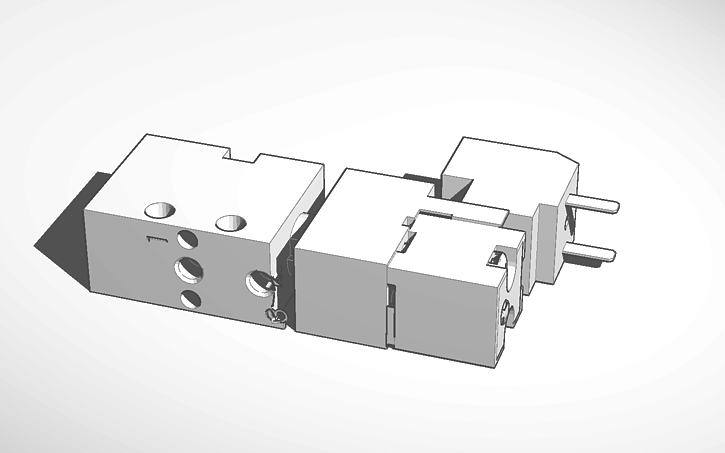 3D design Pneumadyne Solenoid Operated Valve used for testing TinkerCAD ...