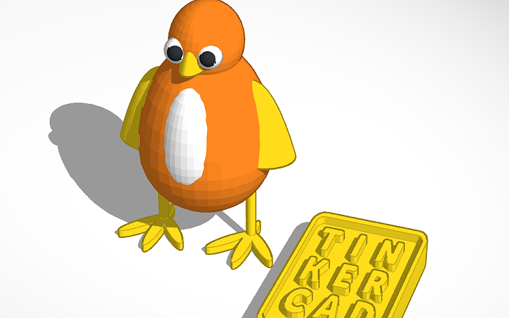 3D design TinkerCad Chicken | Tinkercad
