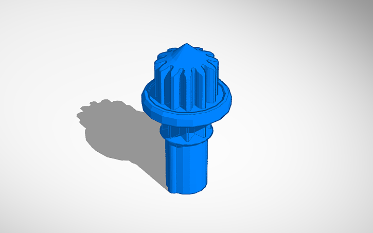 3D design Beyblade X Bit: Gear Needle - Tinkercad