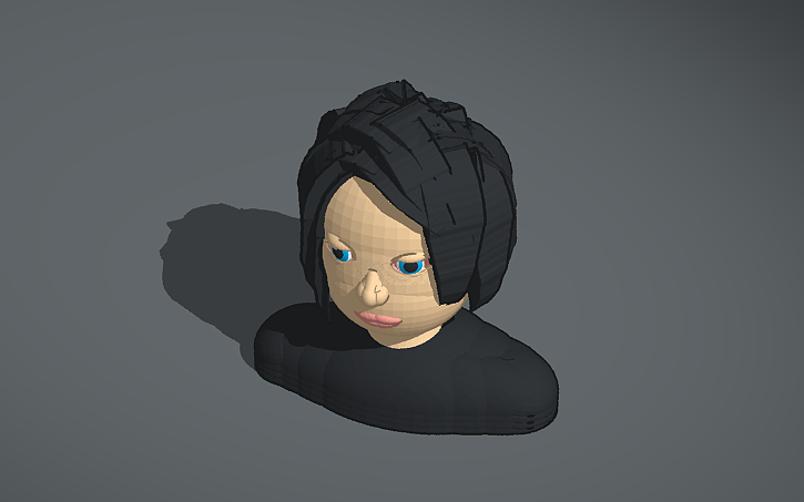 3D design My attempt at a human face. - Tinkercad