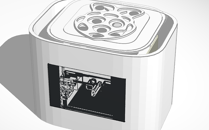 3d Design Round Raspberrypi Case Tinkercad
