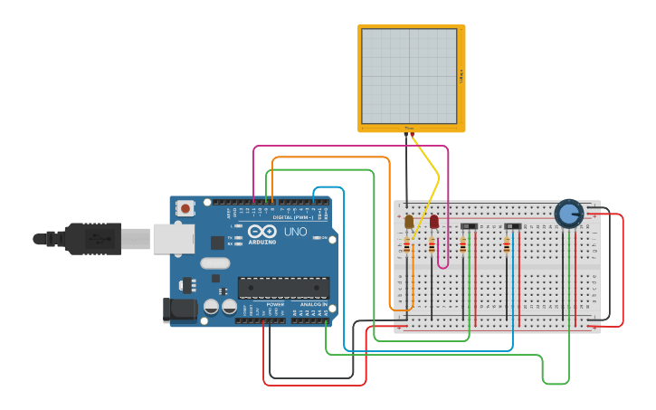 Circuit design headlight intensity control(138860) - Tinkercad