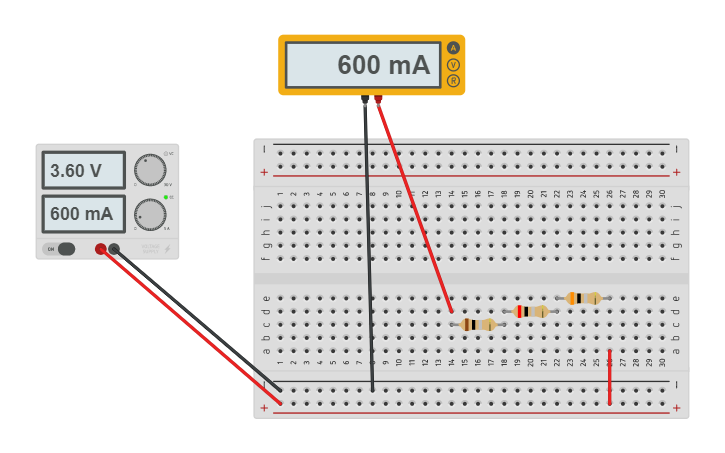 Circuit design Serial Circuit - Tinkercad