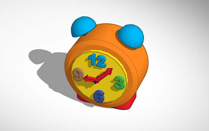 3D design clock - Tinkercad
