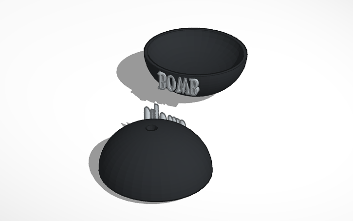 3D design hollow sphere - Tinkercad