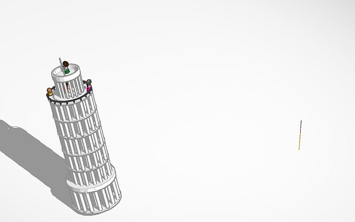 3D design Pizza Tower😜😜 - Tinkercad