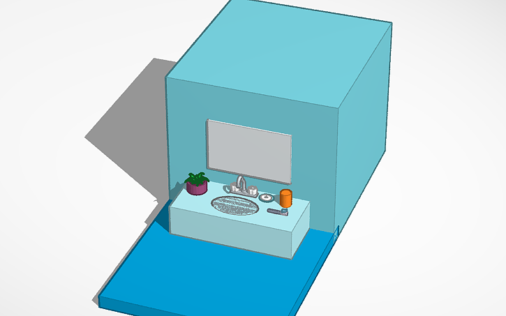 3D design Mirror SafeTech - Tinkercad