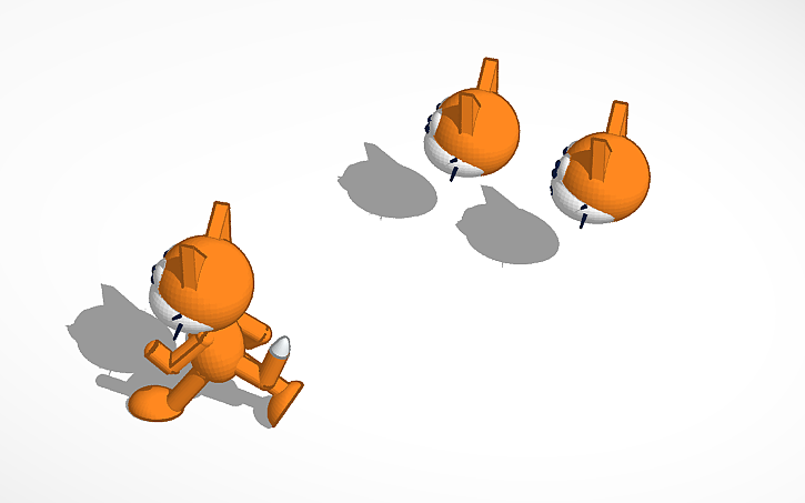 3D design Scratch Cat - Tinkercad