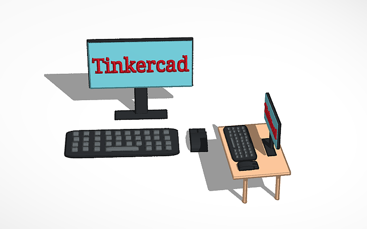3D design Desktop Setup (Done By Chris) - Tinkercad
