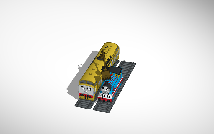 3D design Thomas and Diesel 10 - Tinkercad