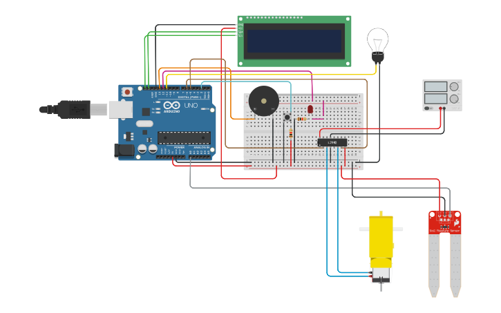Circuit design Embedded Systems Practical Project - Tinkercad
