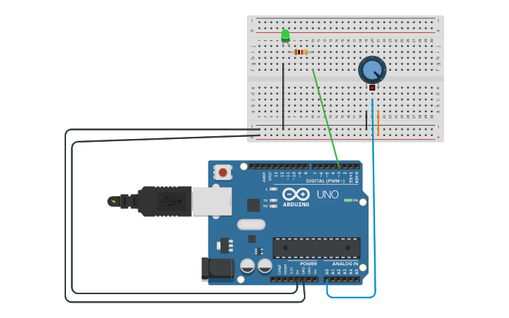Circuit design Pmeter - Tinkercad