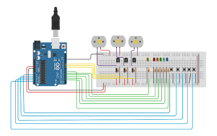 Circuit design Vending Machine - Tinkercad
