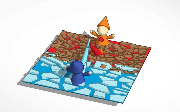 3D design Battle of Fire and Ice - Tinkercad