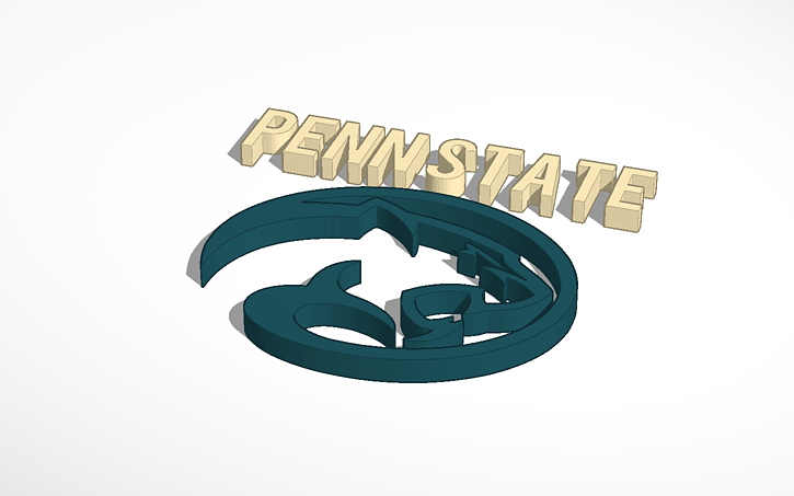 3D design PENN STATE LOGO | Tinkercad