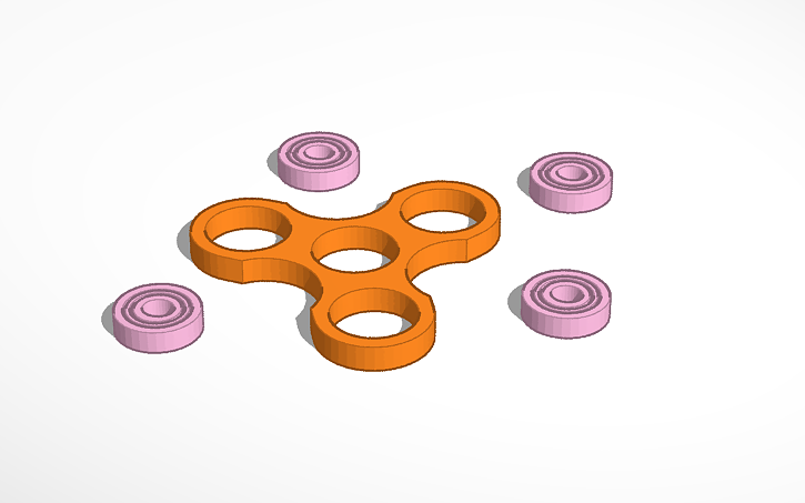 3D design Fidget Spinner - Tinkercad