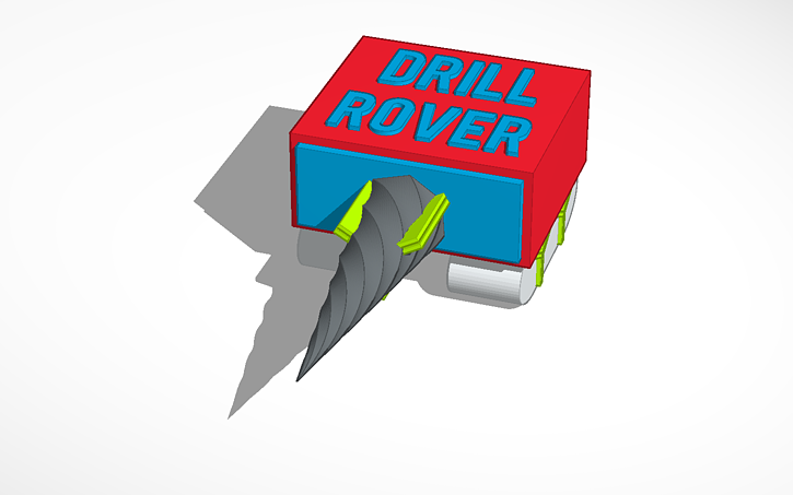3D design Drill Rover - Tinkercad
