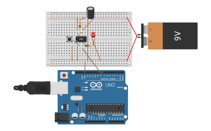 Circuit design ANISHA PAUL (2022BMM1003) - Tinkercad