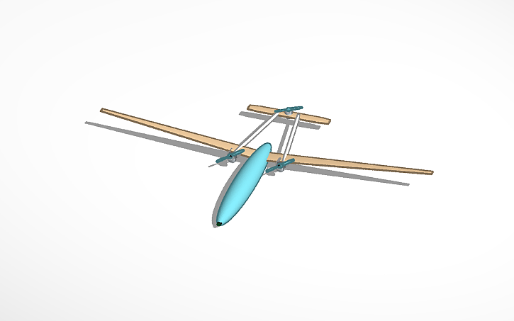 3D design RC VTOL Plane - Tinkercad