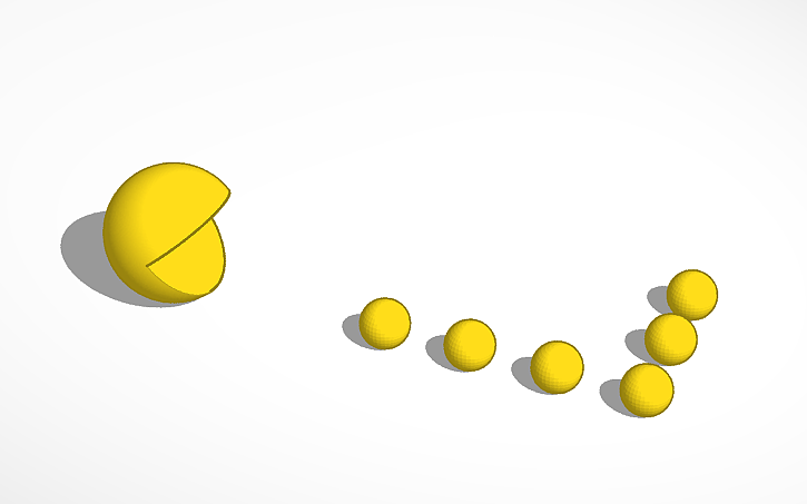 3D design Pacman | Tinkercad