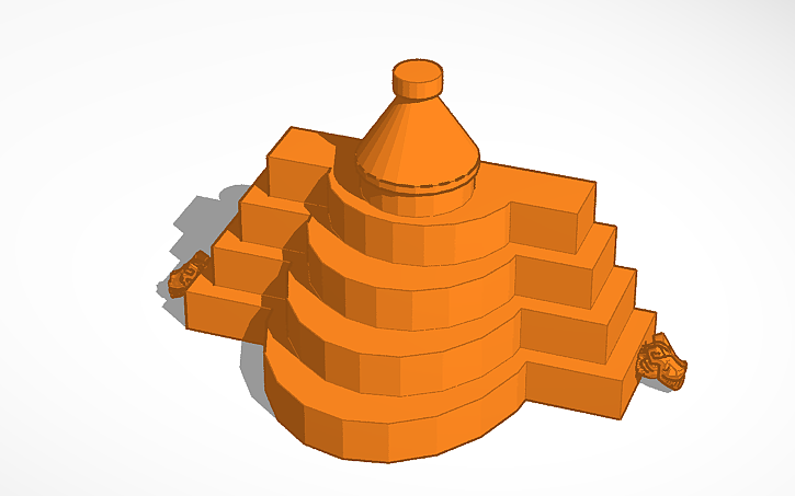 3D design Templo Ehecatl - Tinkercad