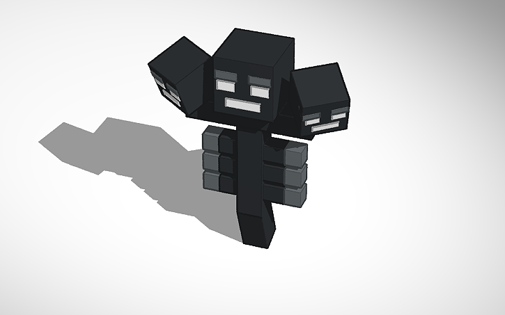 3D design Minecraft - wither - Tinkercad