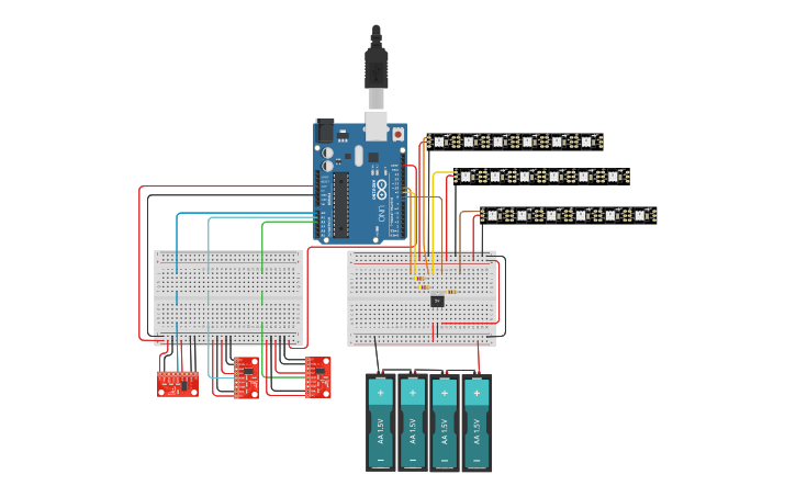 Circuit Design Proyecto Accelerometer Tinkercad